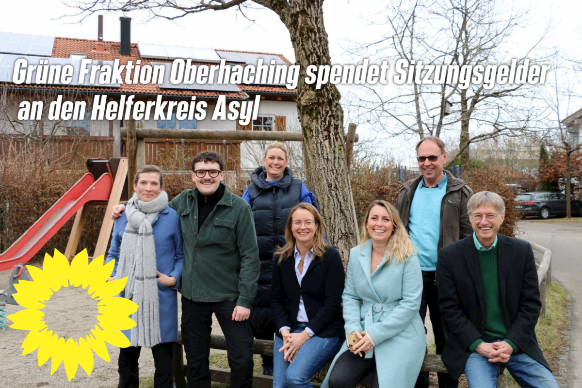 Grüne Fraktion spendet Sitzungsgelder an Helferkreis Asyl | Grüne Oberhaching